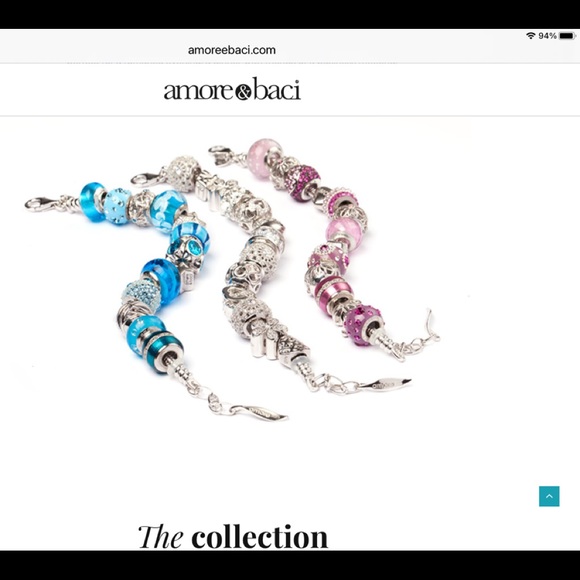 amore & baci | Jewelry | Amorebaci Bracelet With 3 Charms | Poshmark